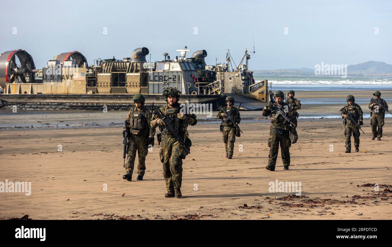 Sailors with 5th Platoon, German Coastal Operations Sea Battalion ...
