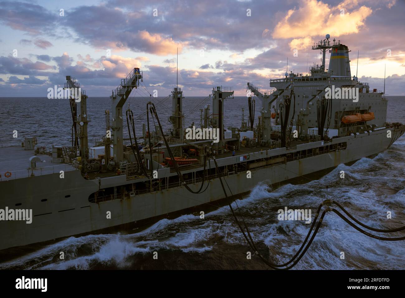 The Military Sealift Command Replenishment Oiler USNS Tippecanoe (T-AO ...