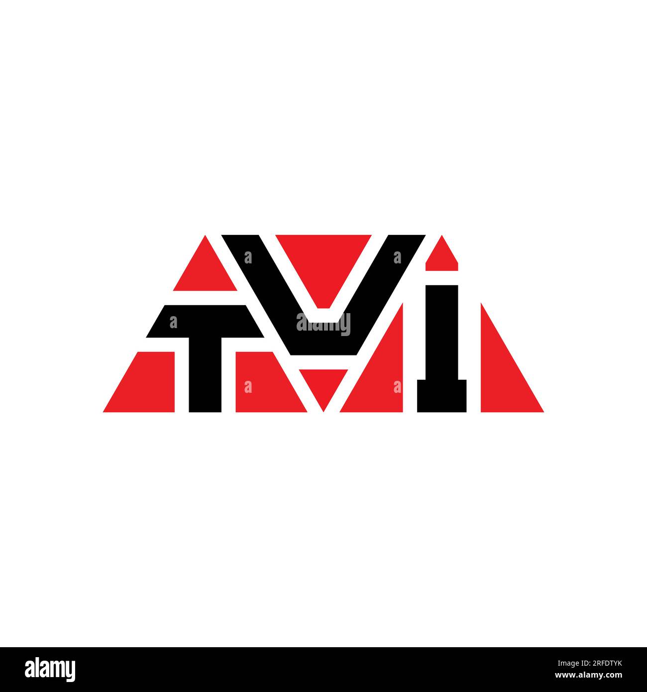 TUI triangle letter logo design with triangle shape. TUI triangle logo ...