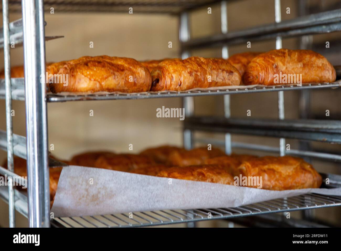 Croissant on cooling rack hi-res stock photography and images - Alamy