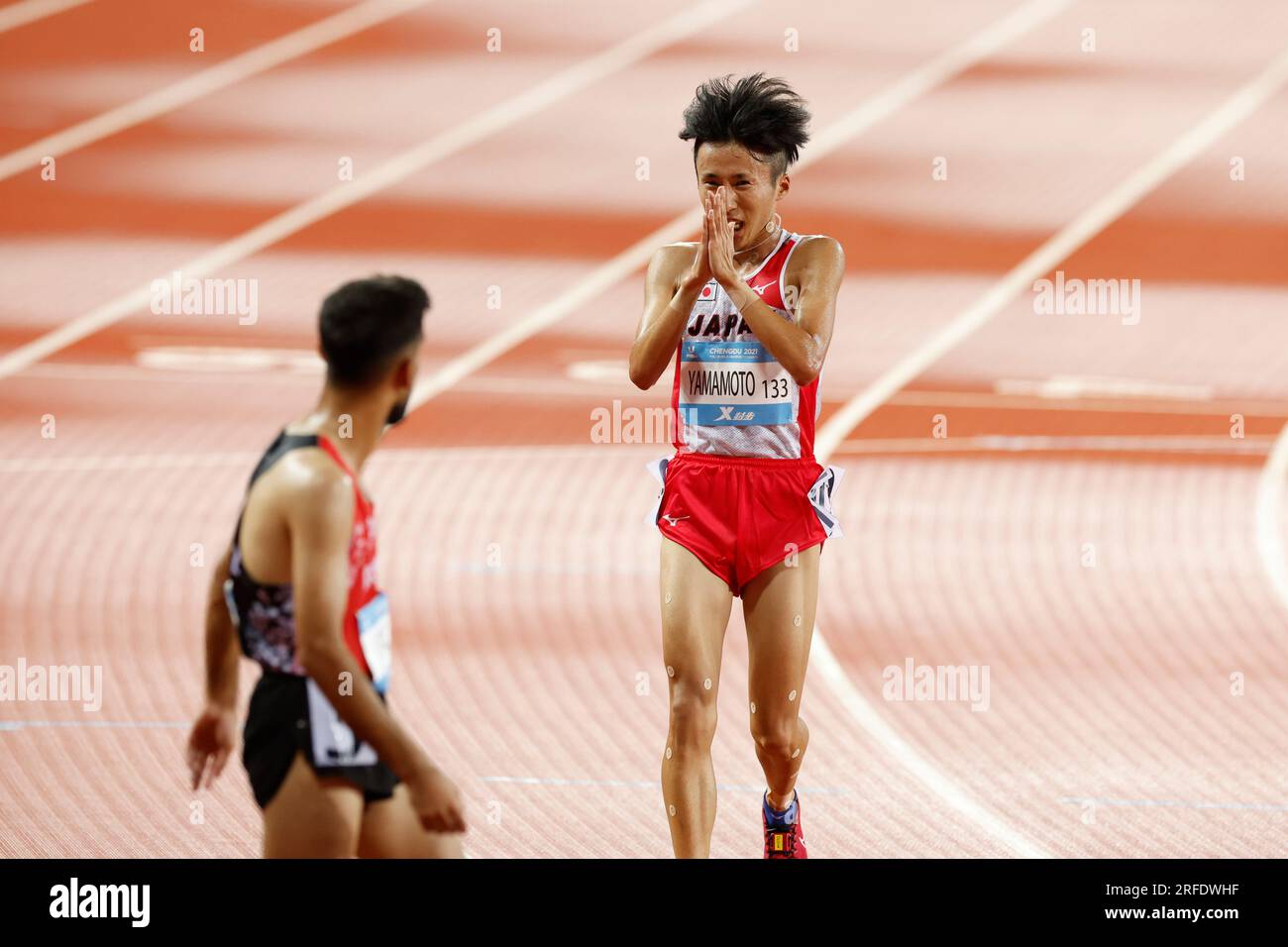 Chengdu, China. 2nd Aug, 2023. Yuito Yamamoto (JPN) Athletics : Men's 10000m Final during the ...