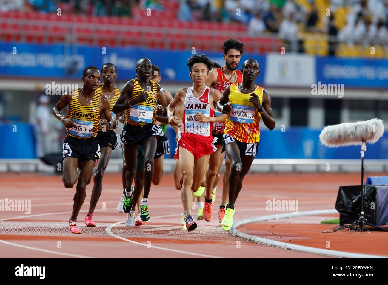 Chengdu, China. 2nd Aug, 2023. Yuito Yamamoto (JPN) Athletics : Men's 10000m Final during the ...