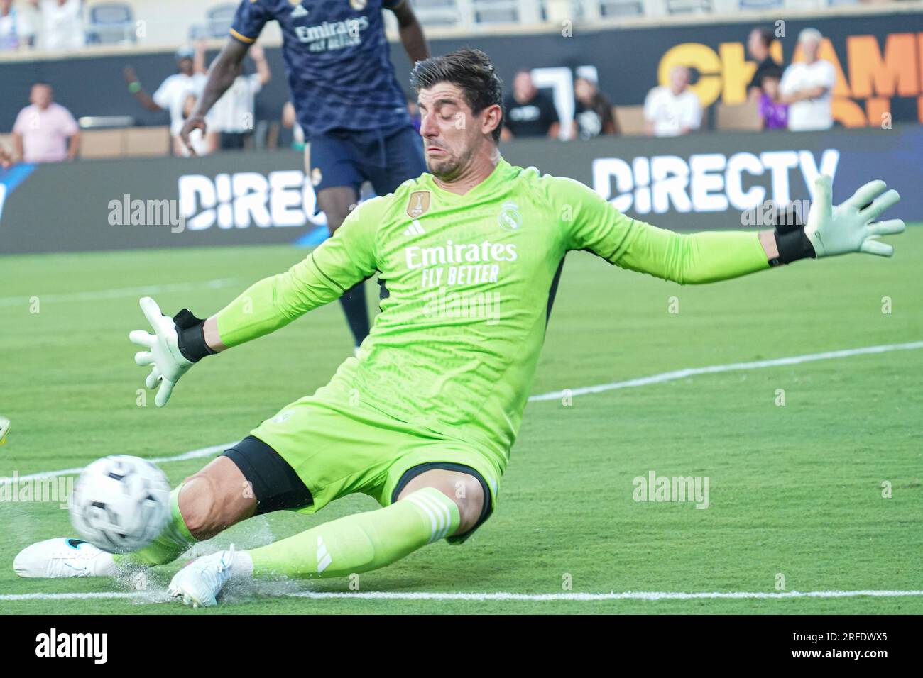 Orlando, Florida, USA, August 1, 2023, Real Madrid goalkeeper Thibaut ...