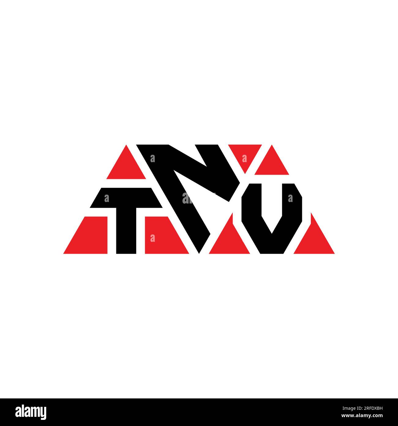 TNV triangle letter logo design with triangle shape. TNV triangle logo ...