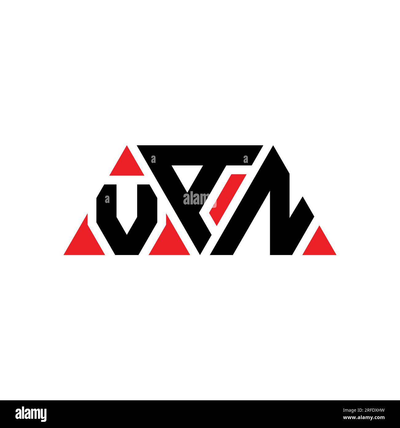 VAN triangle letter logo design with triangle shape. VAN triangle logo ...