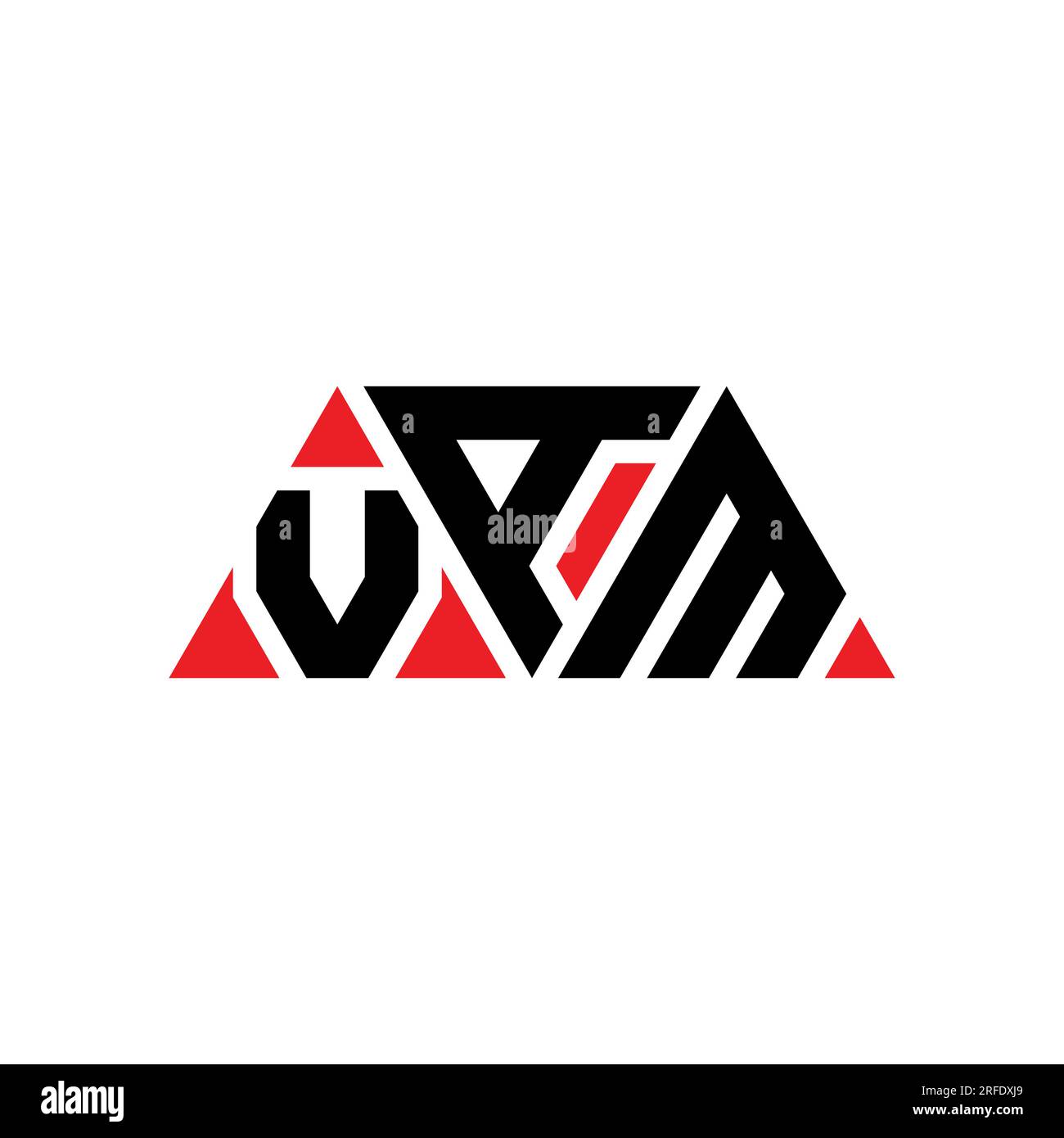 VAM triangle letter logo design with triangle shape. VAM triangle logo ...