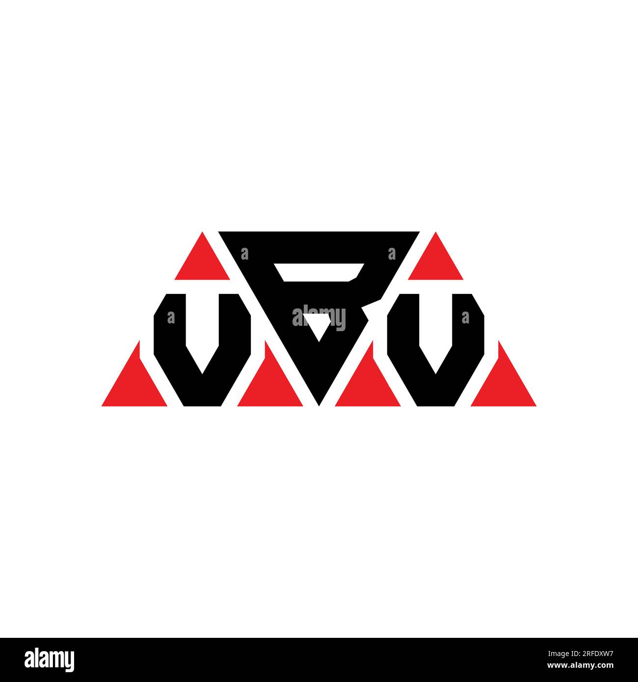 VBV triangle letter logo design with triangle shape. VBV triangle logo ...
