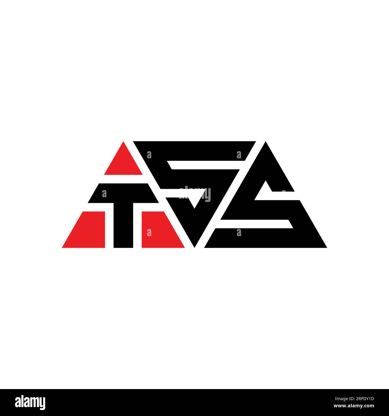 TSS triangle letter logo design with triangle shape. TSS triangle logo ...