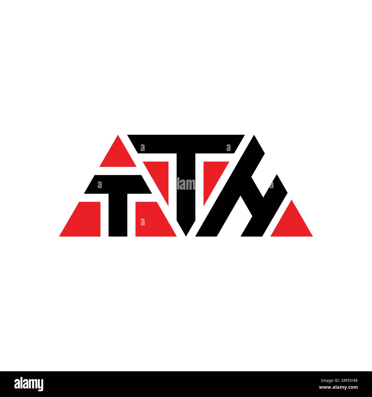 TTH triangle letter logo design with triangle shape. TTH triangle logo ...