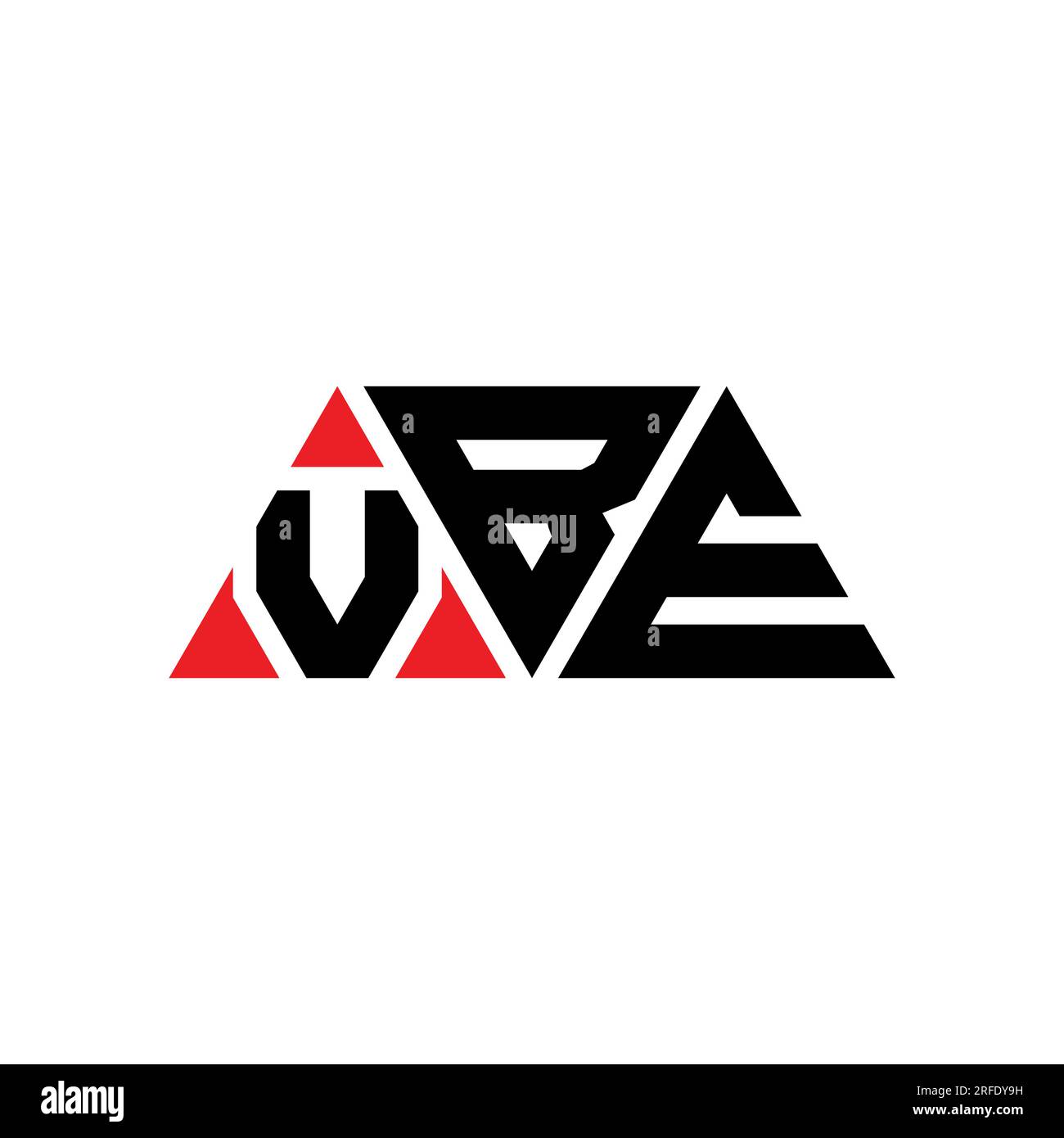 VBE triangle letter logo design with triangle shape. VBE triangle logo ...