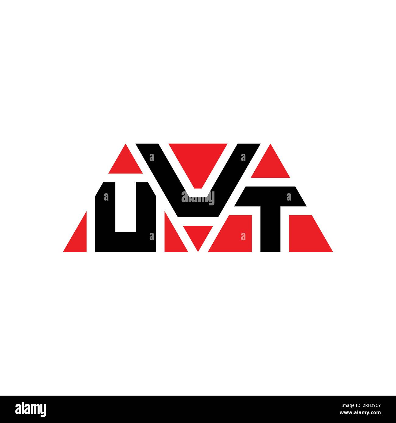 UUT triangle letter logo design with triangle shape. UUT triangle logo ...