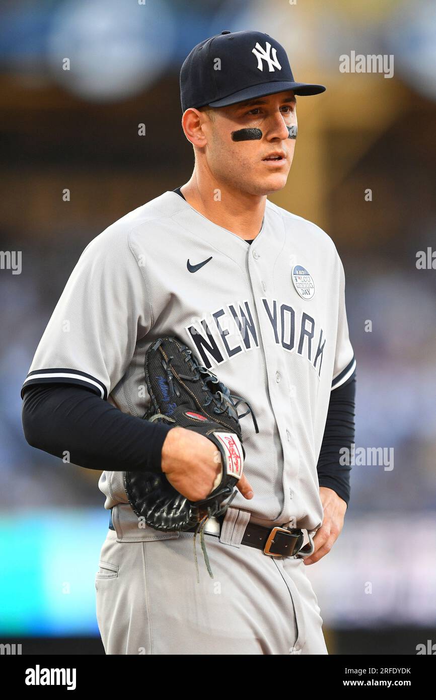 LOS ANGELES, CA - JUNE 02: New York Yankees first baseman Anthony Rizzo ...