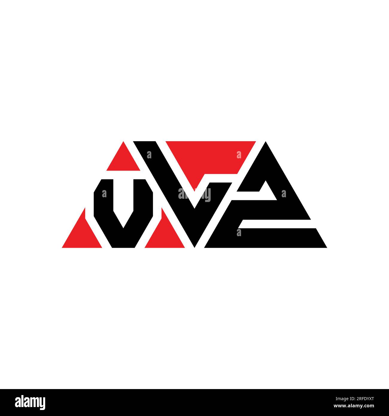 VLZ triangle letter logo design with triangle shape. VLZ triangle logo ...