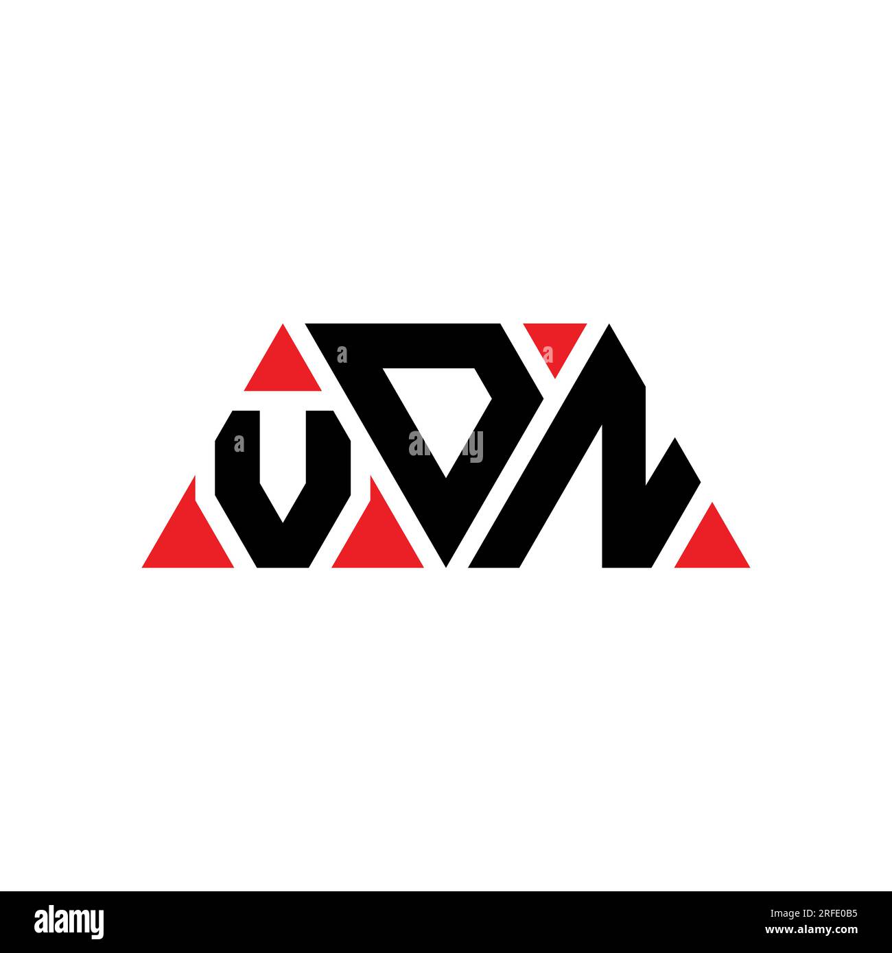 VDN triangle letter logo design with triangle shape. VDN triangle logo ...