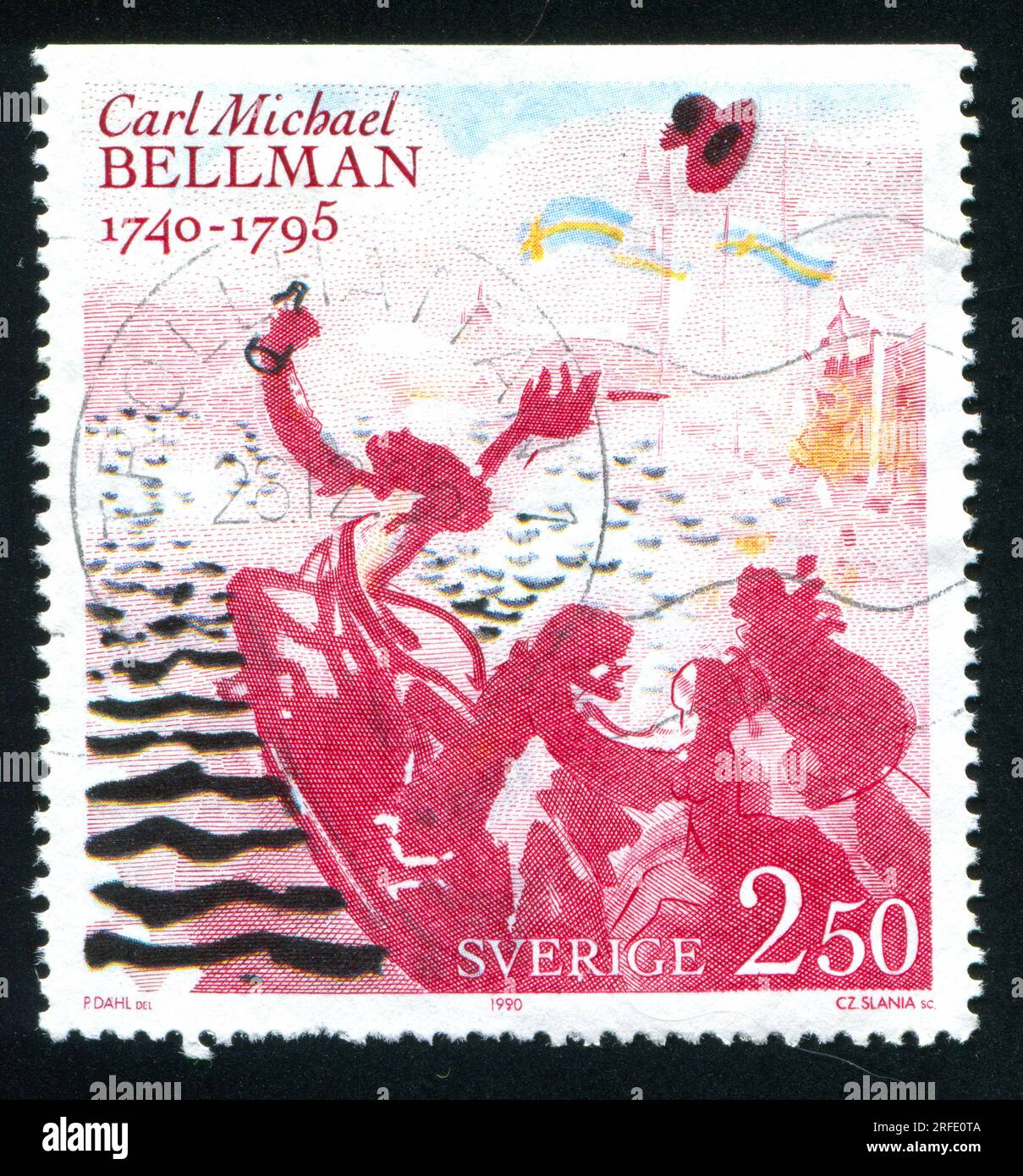 RUSSIA KALININGRAD, 6 OCTOBER 2013: stamp printed by Sweden, shows ...