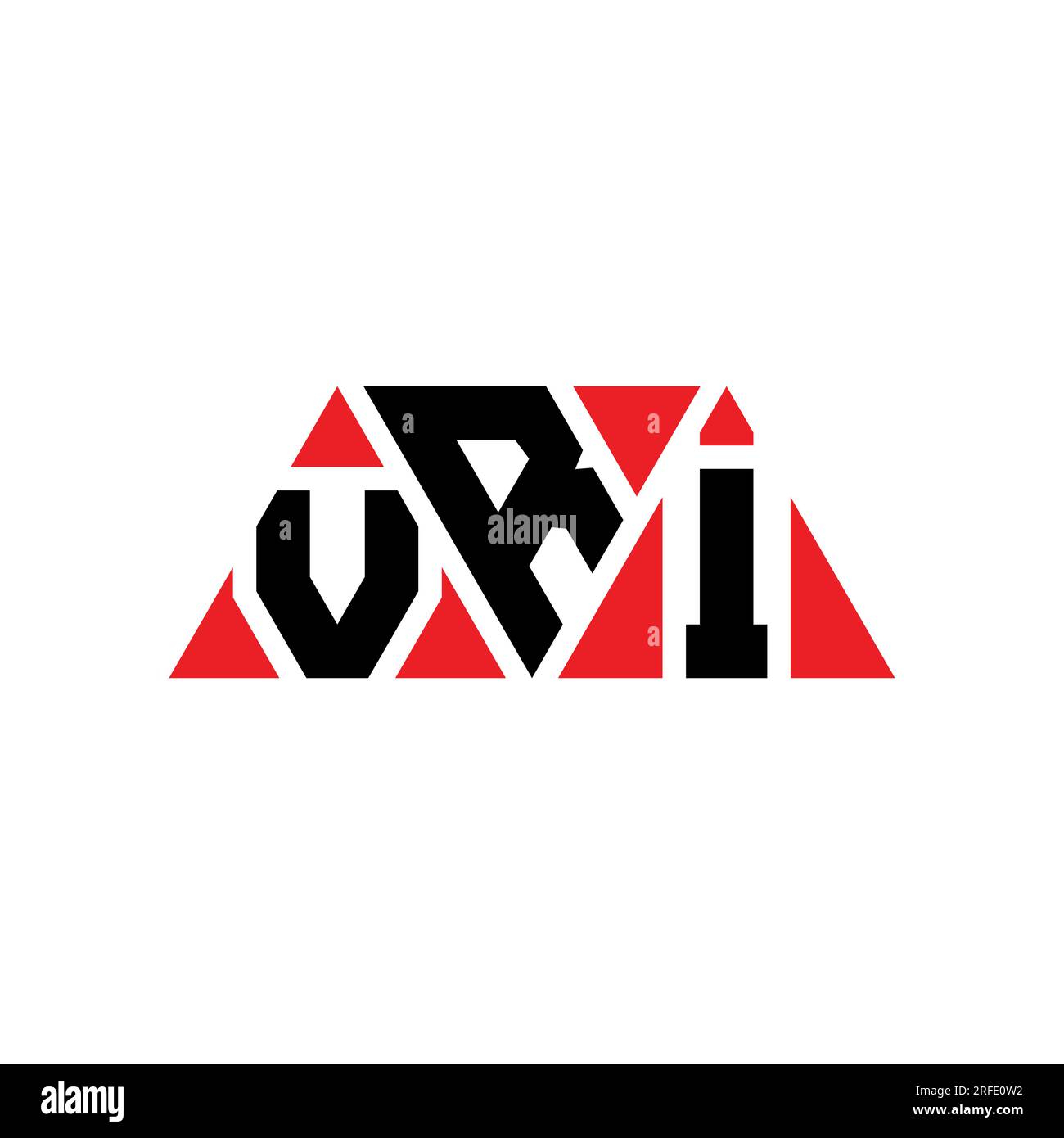VRI triangle letter logo design with triangle shape. VRI triangle logo ...