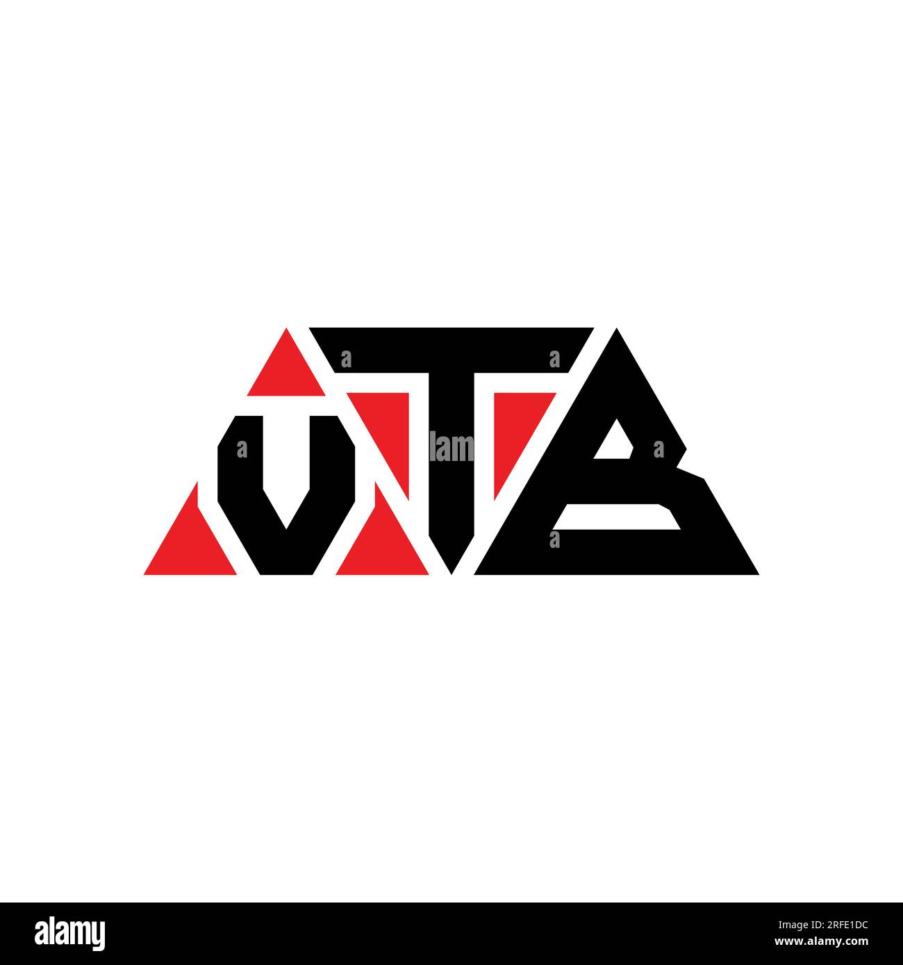 VTB triangle letter logo design with triangle shape. VTB triangle logo ...