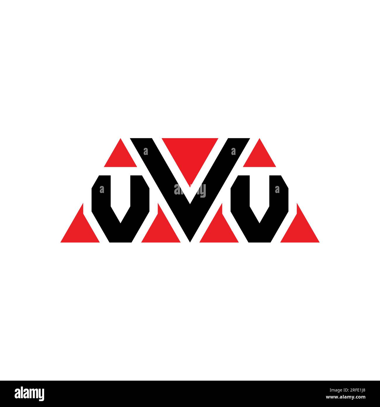 VVV triangle letter logo design with triangle shape. VVV triangle logo ...