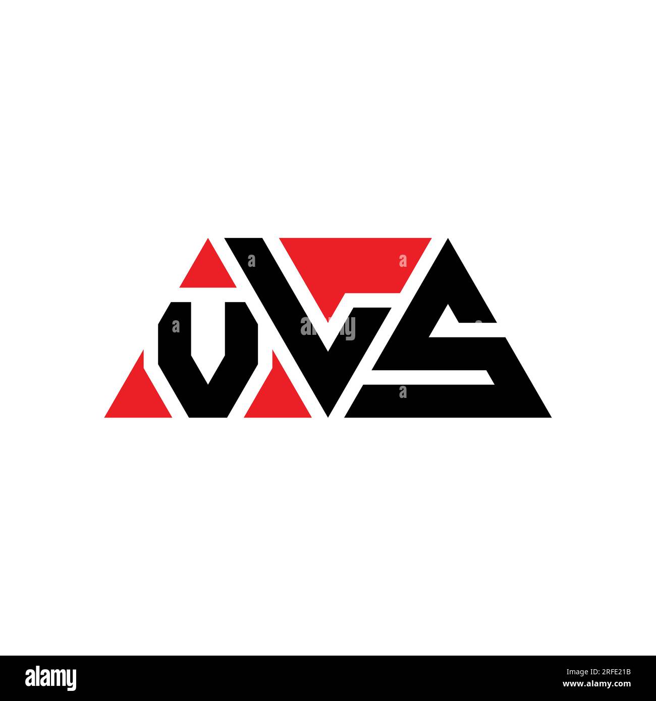VLS triangle letter logo design with triangle shape. VLS triangle logo ...