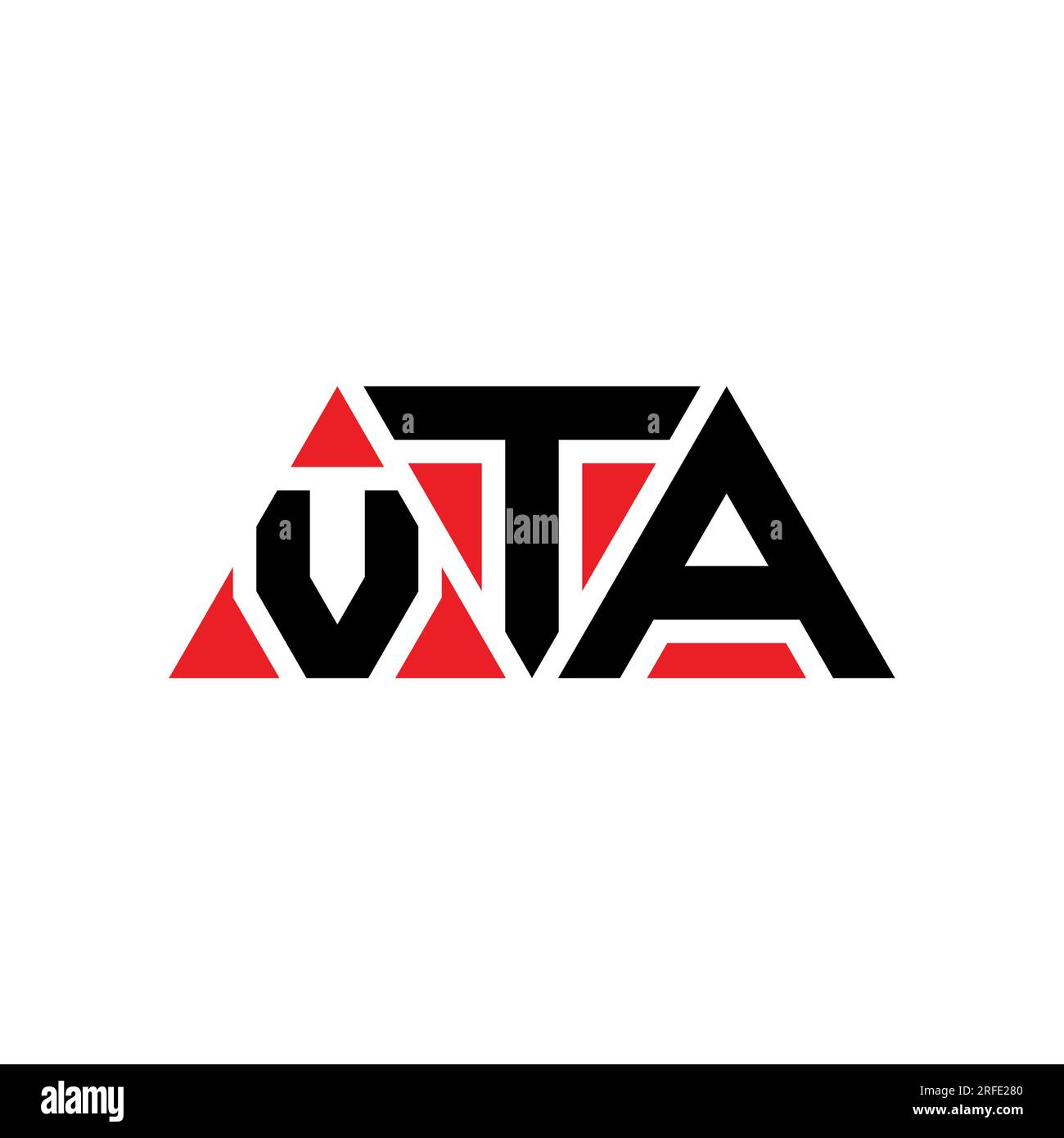 VTA triangle letter logo design with triangle shape. VTA triangle logo design monogram. VTA ...