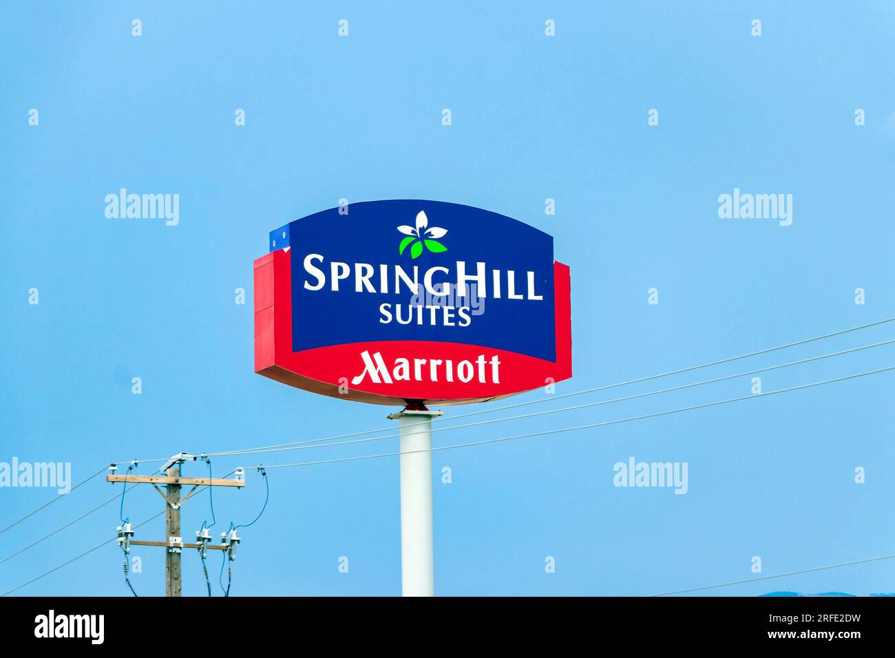 springhill suites by marriott hotel sign in Cedar city utah USA Stock ...