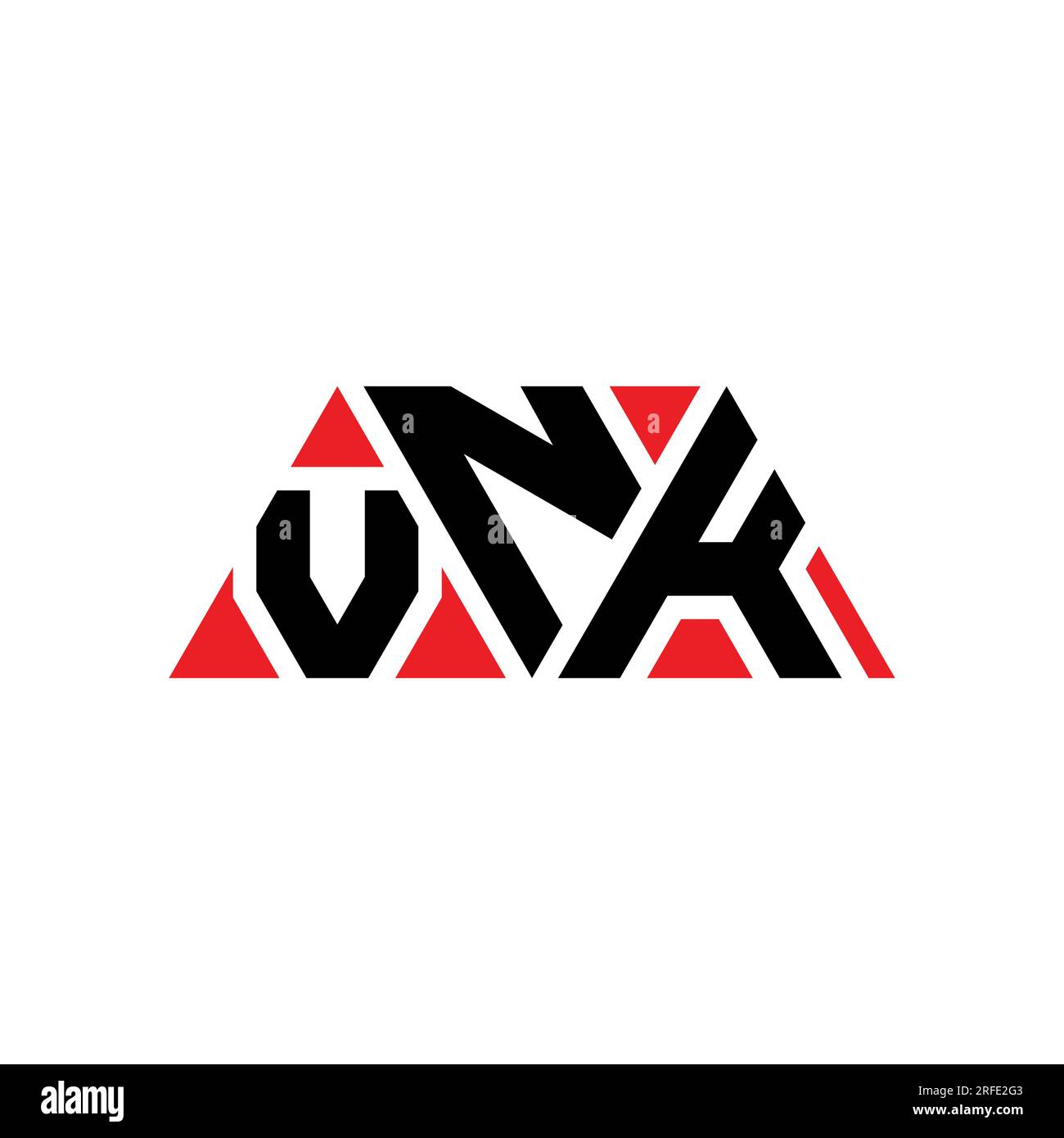 VNK triangle letter logo design with triangle shape. VNK triangle logo ...