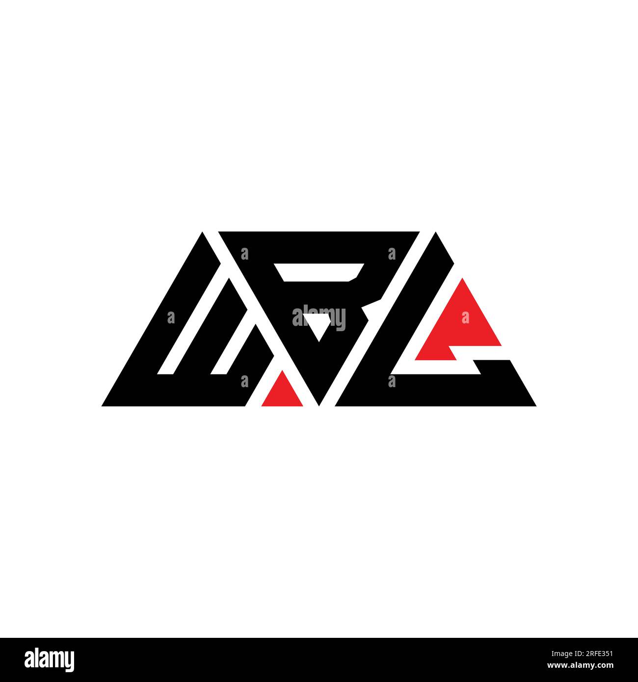 WBL triangle letter logo design with triangle shape. WBL triangle logo ...