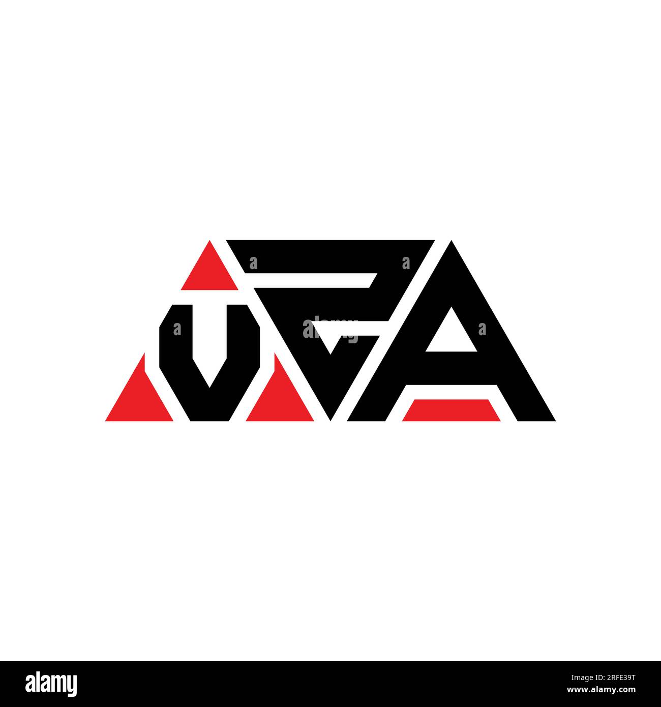 VZA triangle letter logo design with triangle shape. VZA triangle logo ...