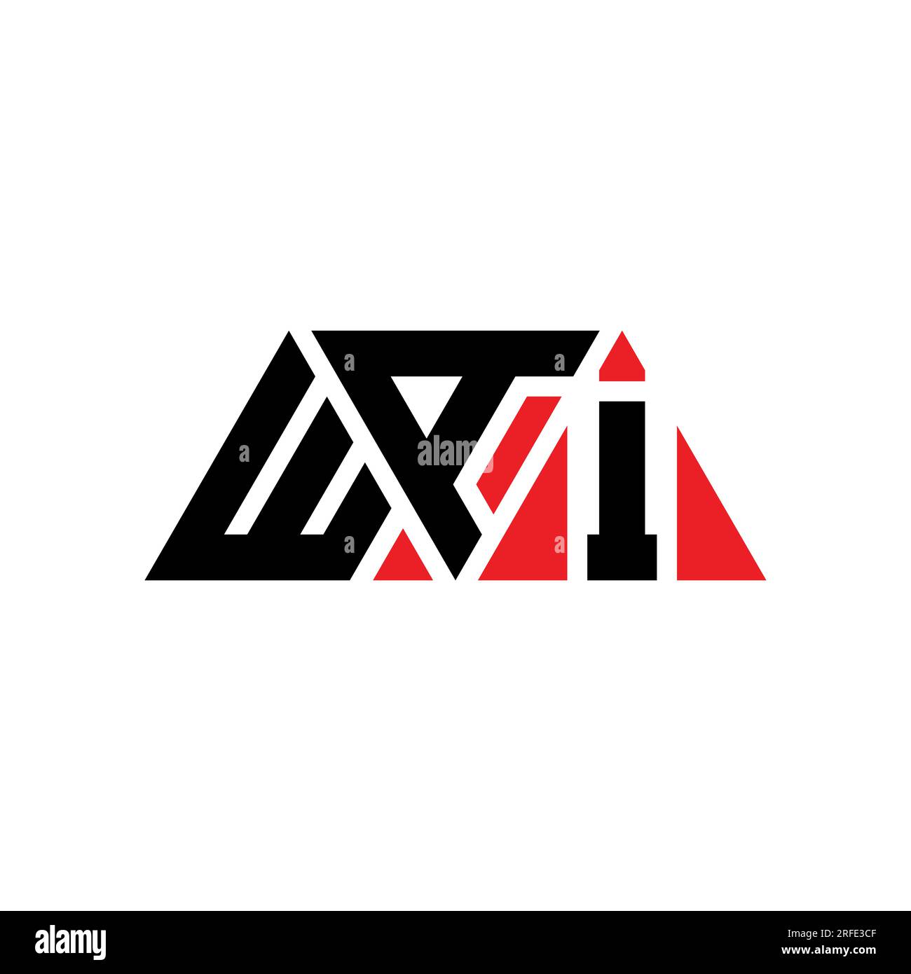 WAI triangle letter logo design with triangle shape. WAI triangle logo ...