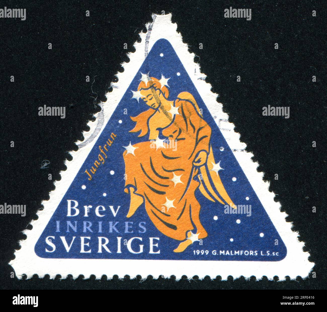 SWEDEN - CIRCA 1999: stamp printed by Sweden, shows Virgo, circa 1999 ...