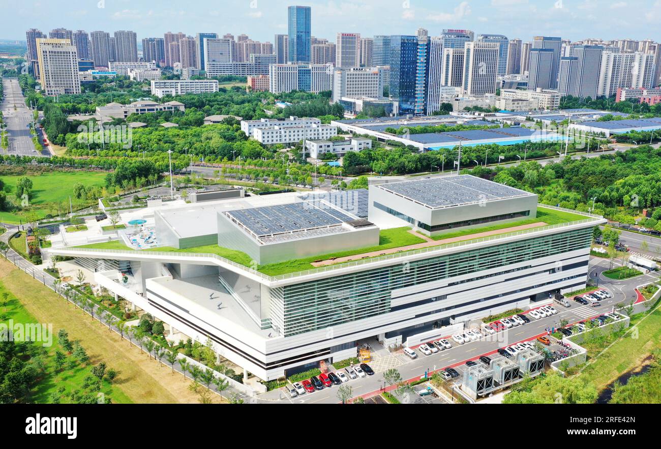 Aerial photo shows the new Hefei Science and Technology Museum in Hefei ...
