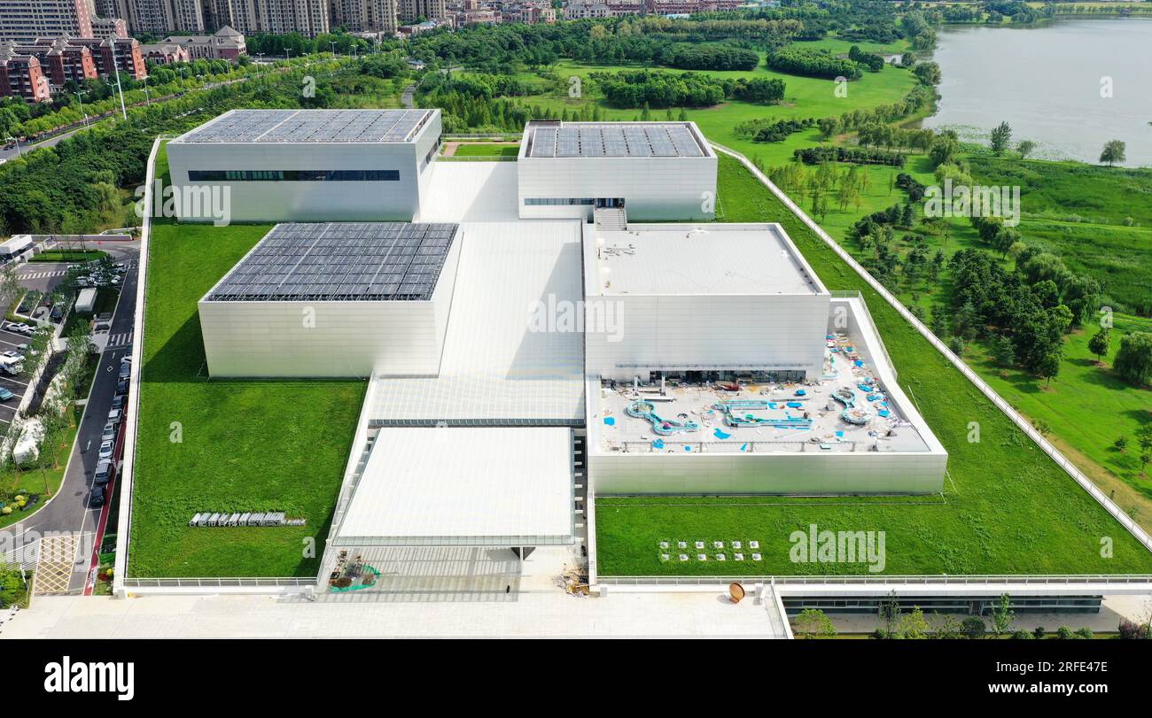 Aerial photo shows the new Hefei Science and Technology Museum in Hefei ...