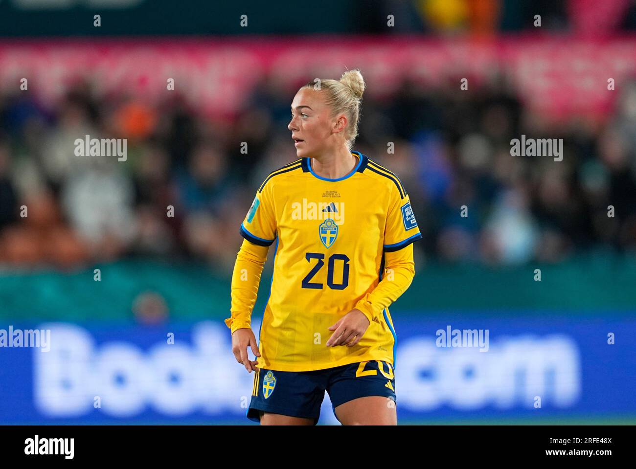 USA. 02nd Aug, 2023. August 02 2023: Hanna Bennison (Sweden) looks on ...