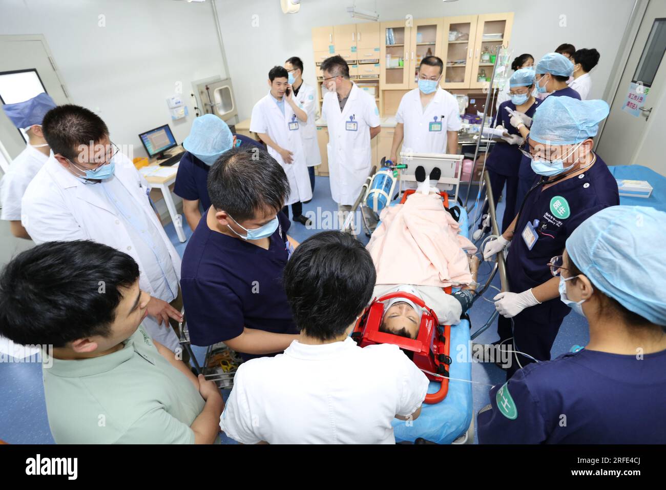 HANGZHOU, CHINA - AUGUST 2, 2023 - Doctors from Shaoxing Central ...