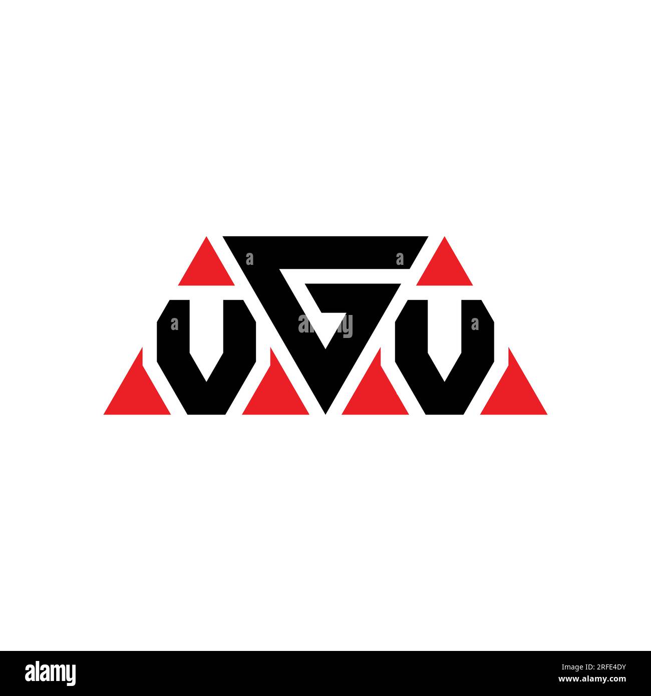 VGV triangle letter logo design with triangle shape. VGV triangle logo ...