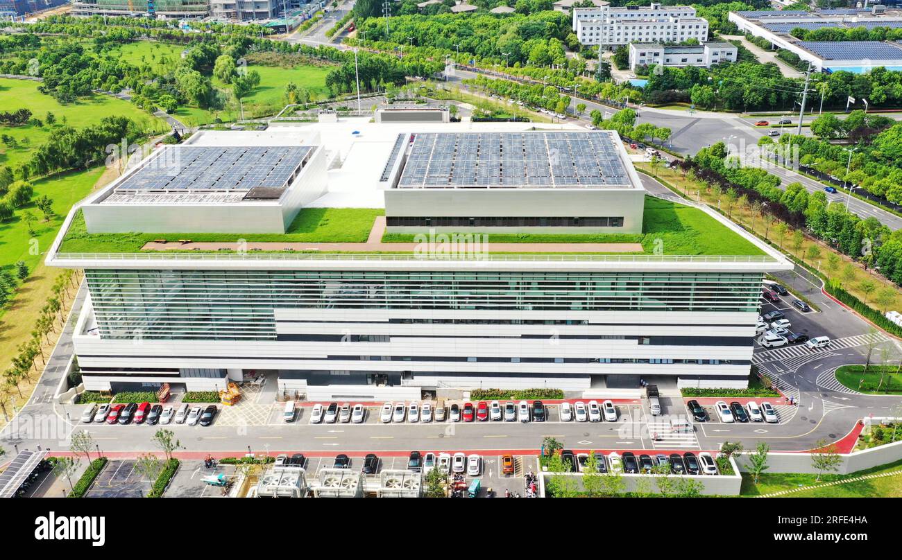 Aerial photo shows the new Hefei Science and Technology Museum in Hefei ...