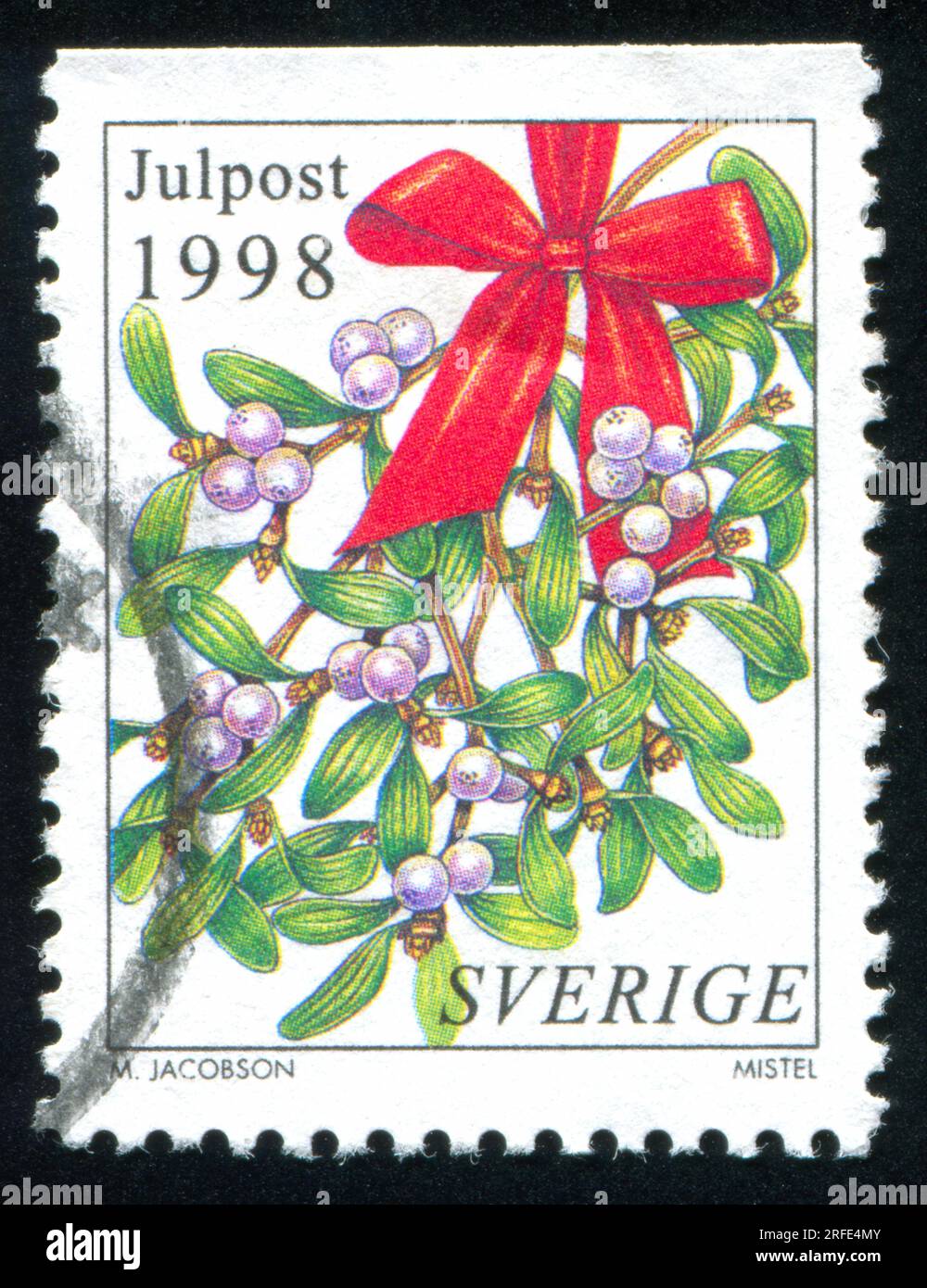 SWEDEN - CIRCA 1998: stamp printed by Sweden, shows Mistletoe, circa ...