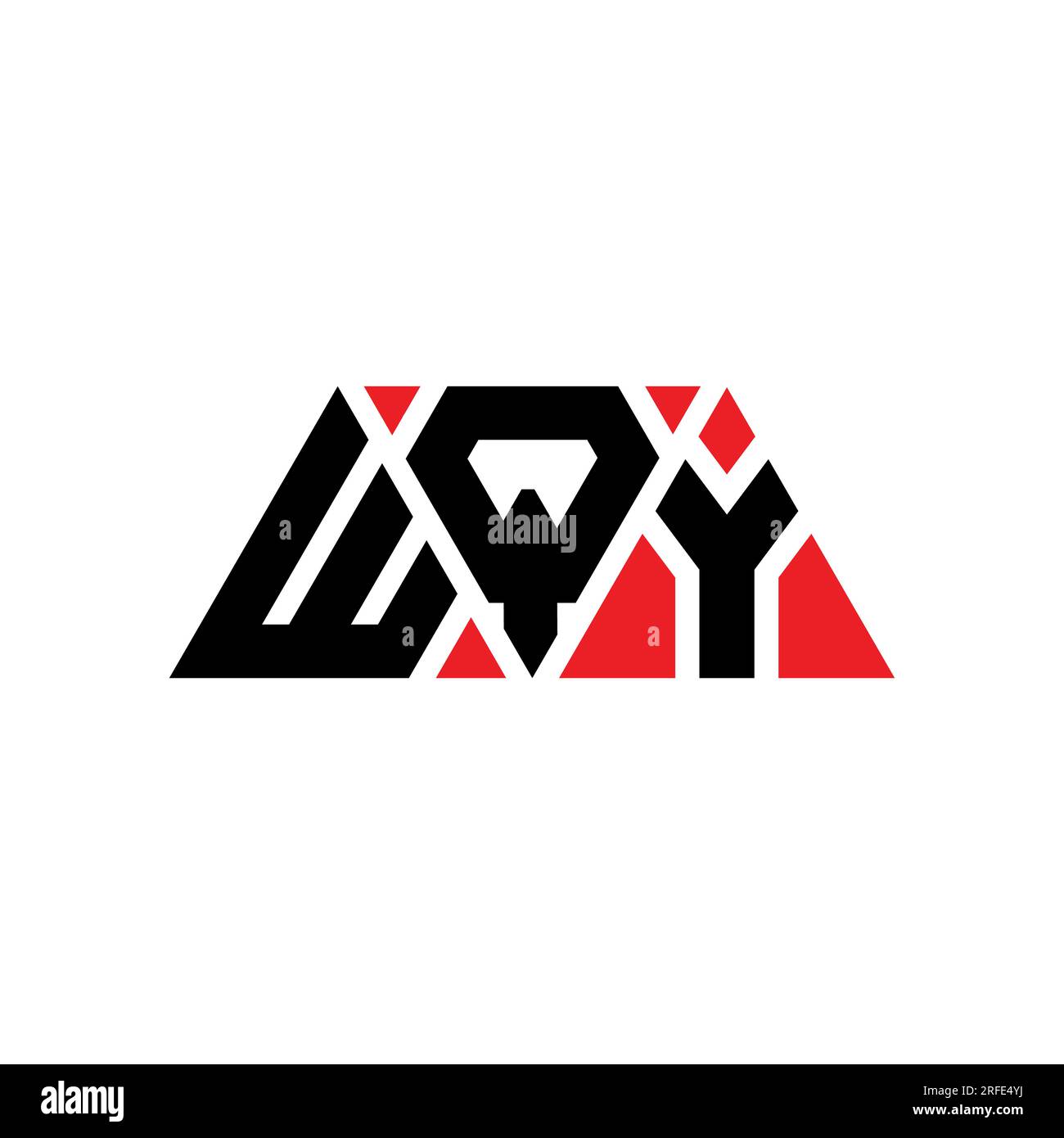 WQY triangle letter logo design with triangle shape. WQY triangle logo ...