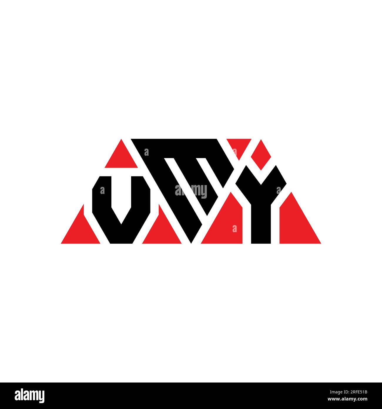 VMY triangle letter logo design with triangle shape. VMY triangle logo ...