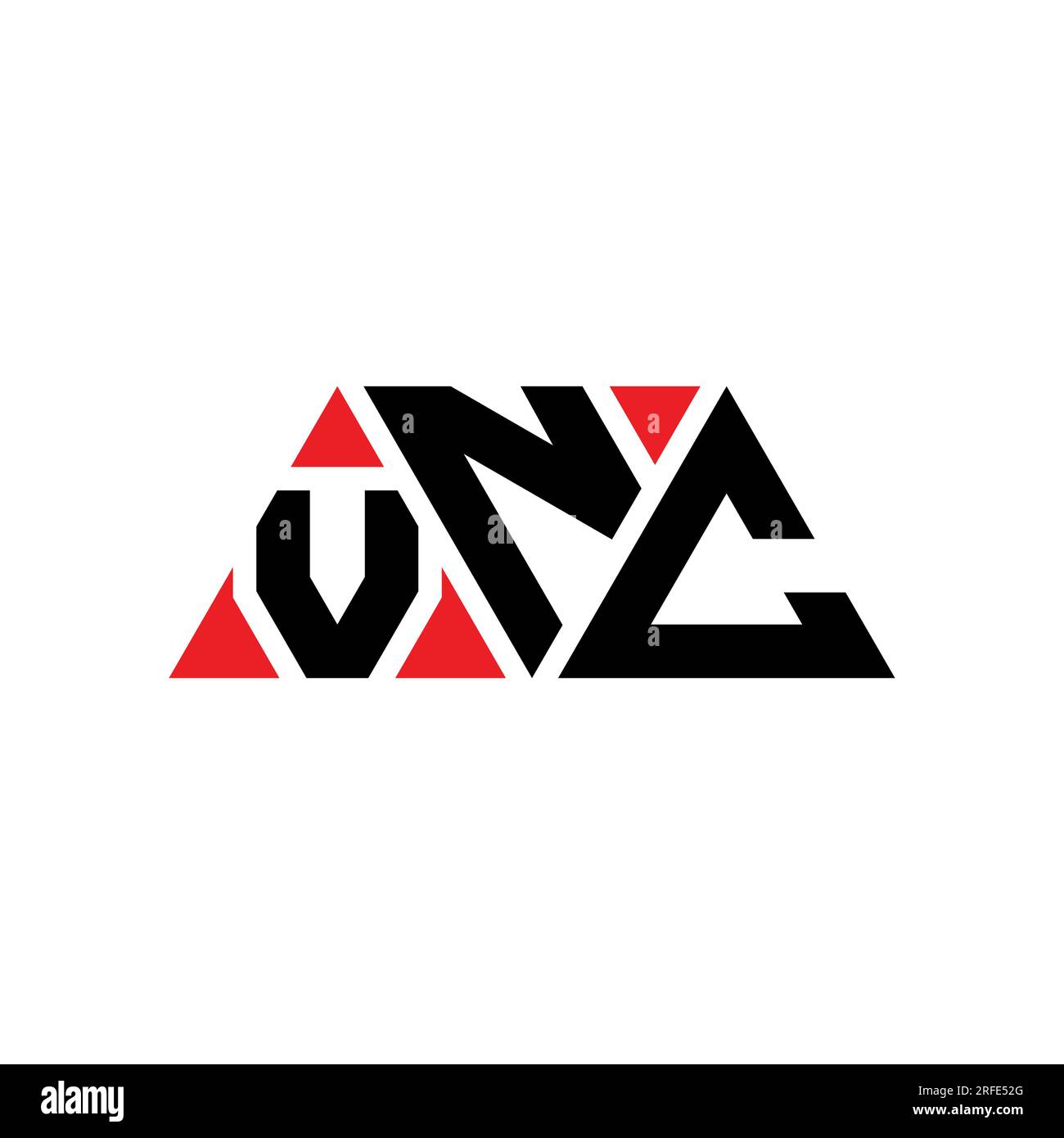 VNC triangle letter logo design with triangle shape. VNC triangle logo ...