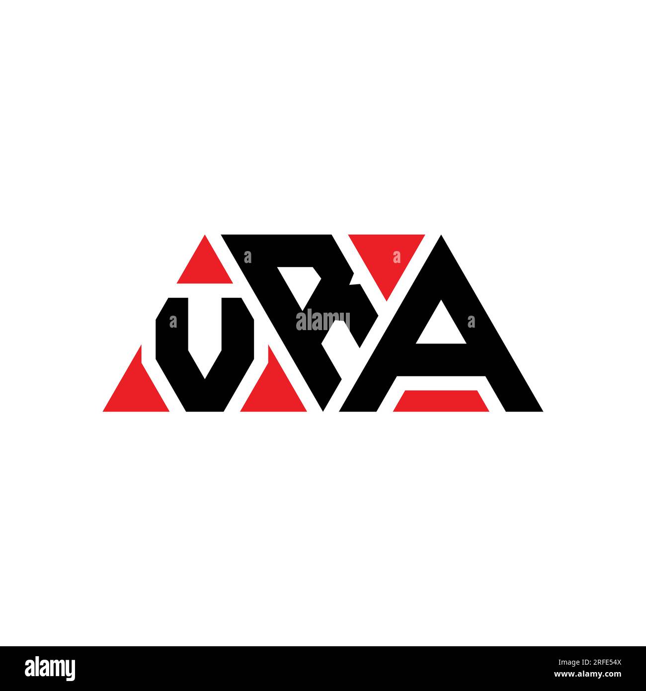 VRA triangle letter logo design with triangle shape. VRA triangle logo ...