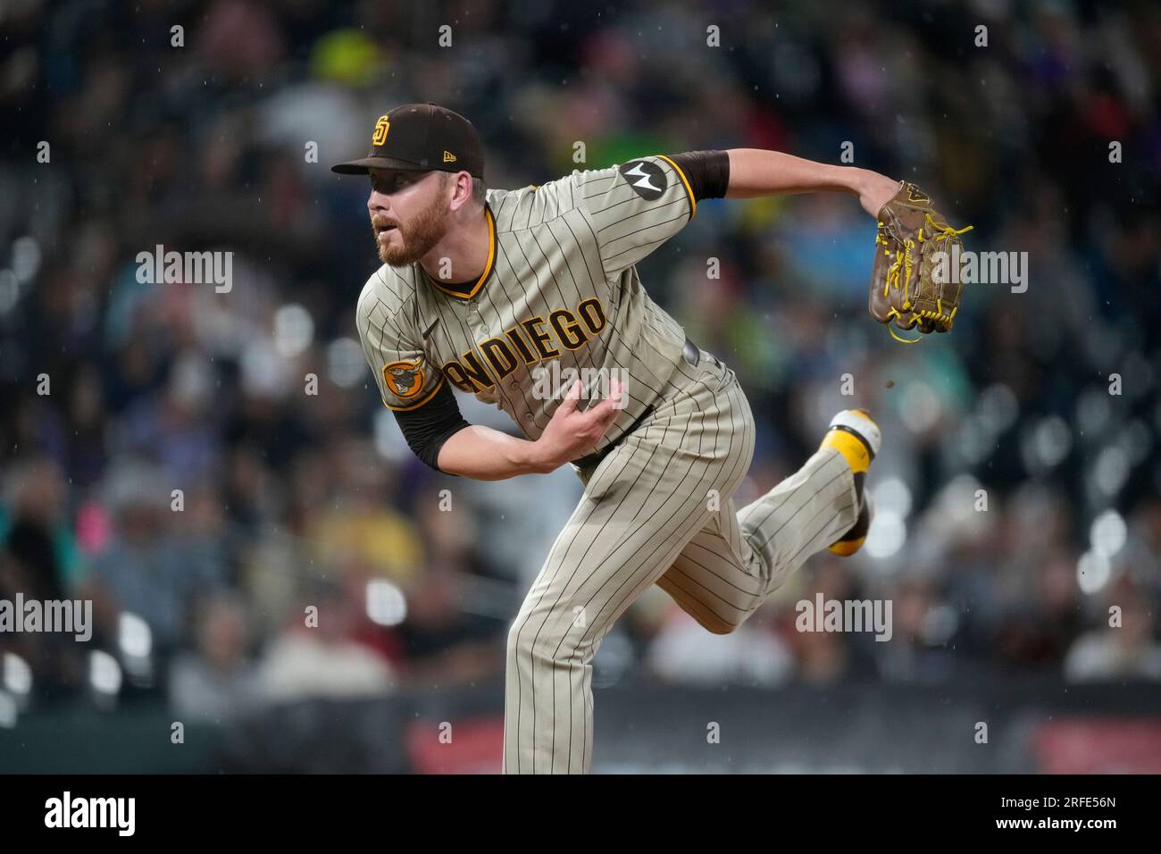 San Diego Padres relief pitcher Steven Wilson (36) in the seventh ...