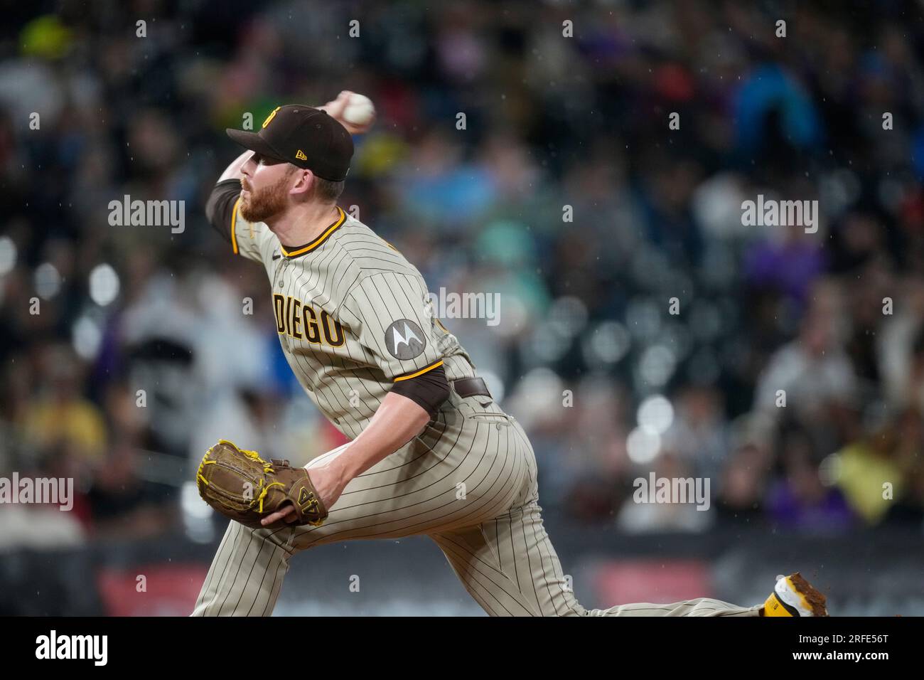 San Diego Padres relief pitcher Steven Wilson (36) in the seventh ...