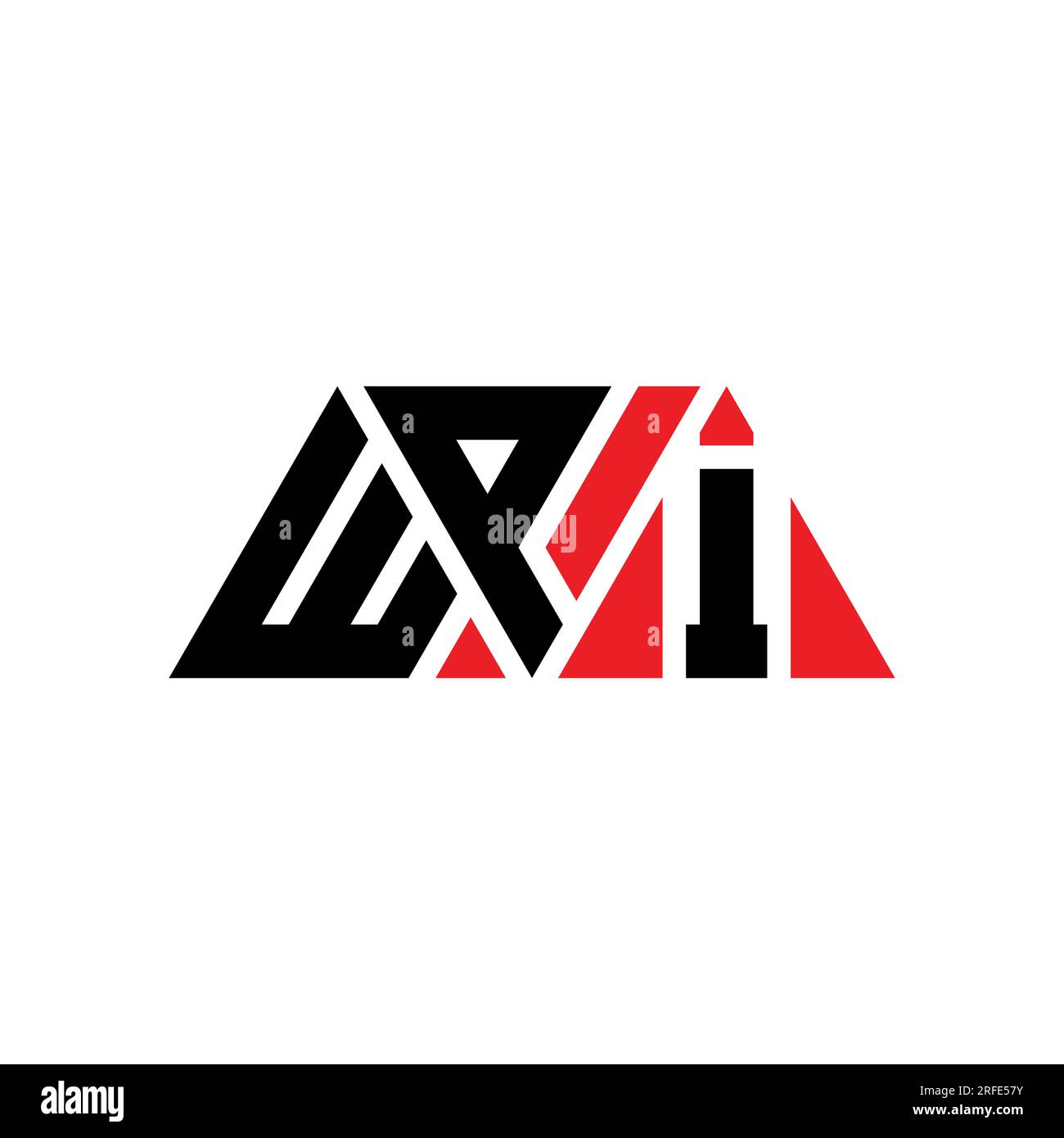WPI triangle letter logo design with triangle shape. WPI triangle logo ...