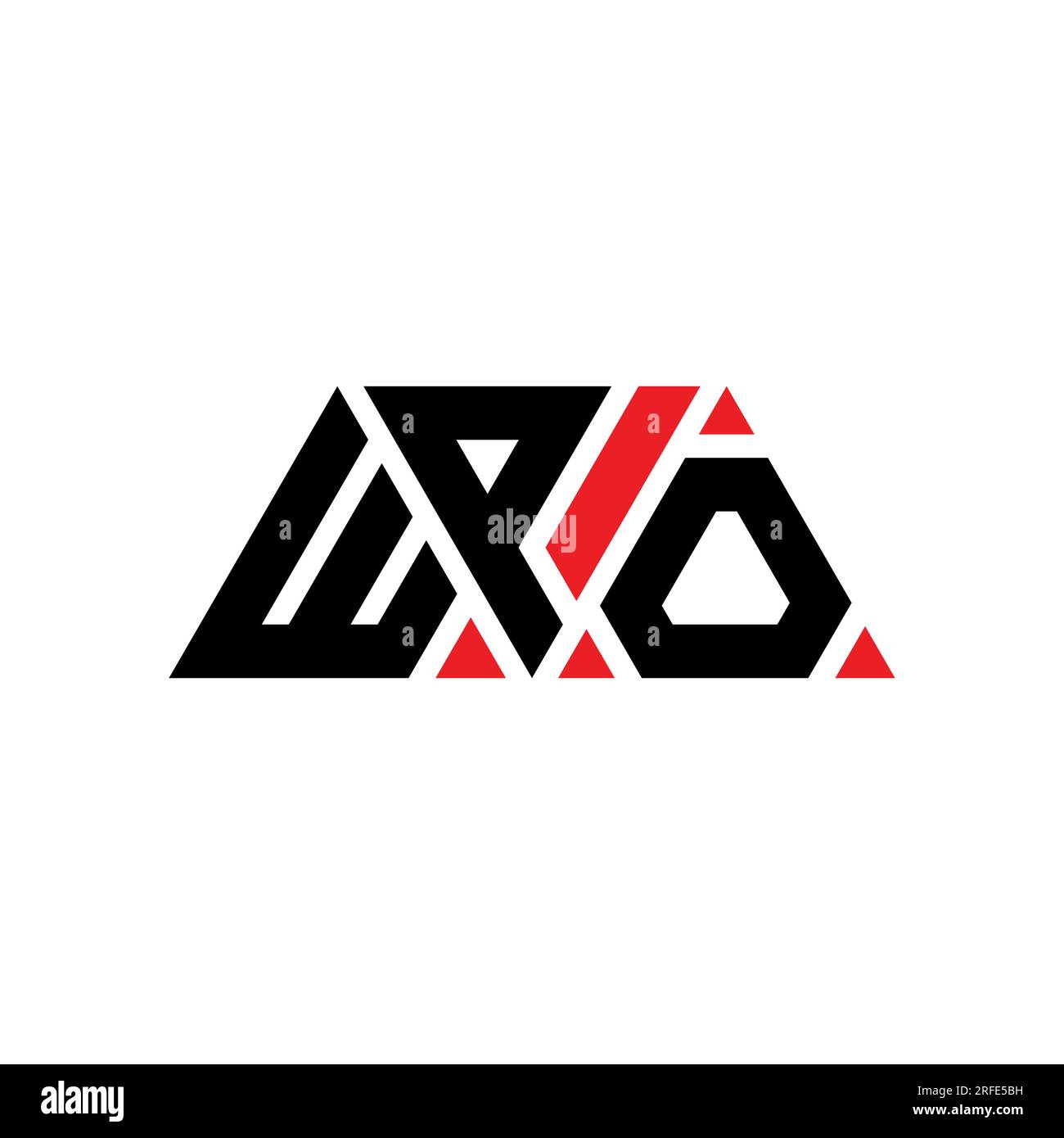 WPO triangle letter logo design with triangle shape. WPO triangle logo ...
