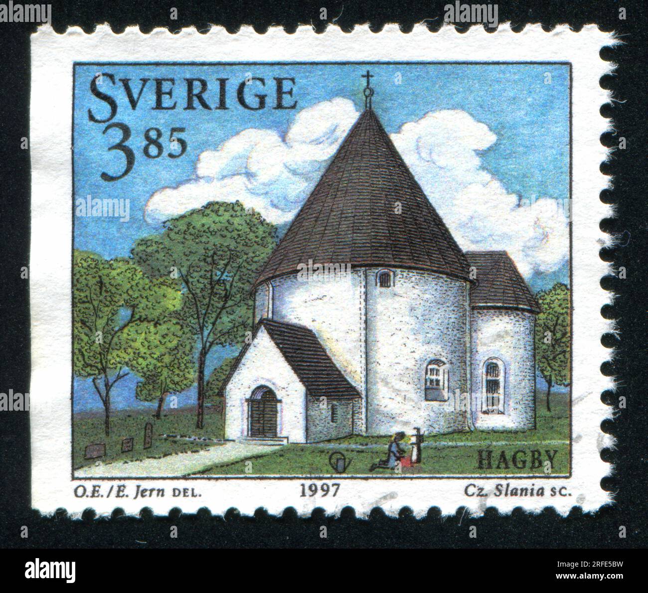 Sweden stamp bird hi-res stock photography and images - Alamy