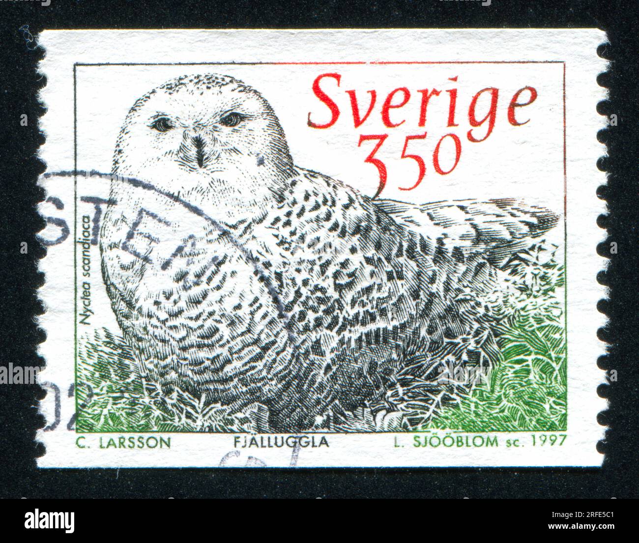 Sweden stamp bird hi-res stock photography and images - Alamy