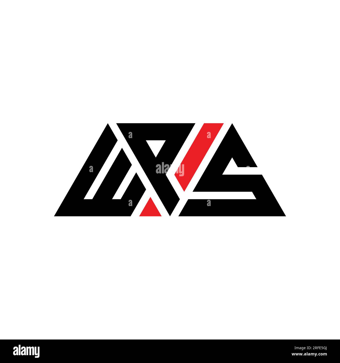 WPS triangle letter logo design with triangle shape. WPS triangle logo ...