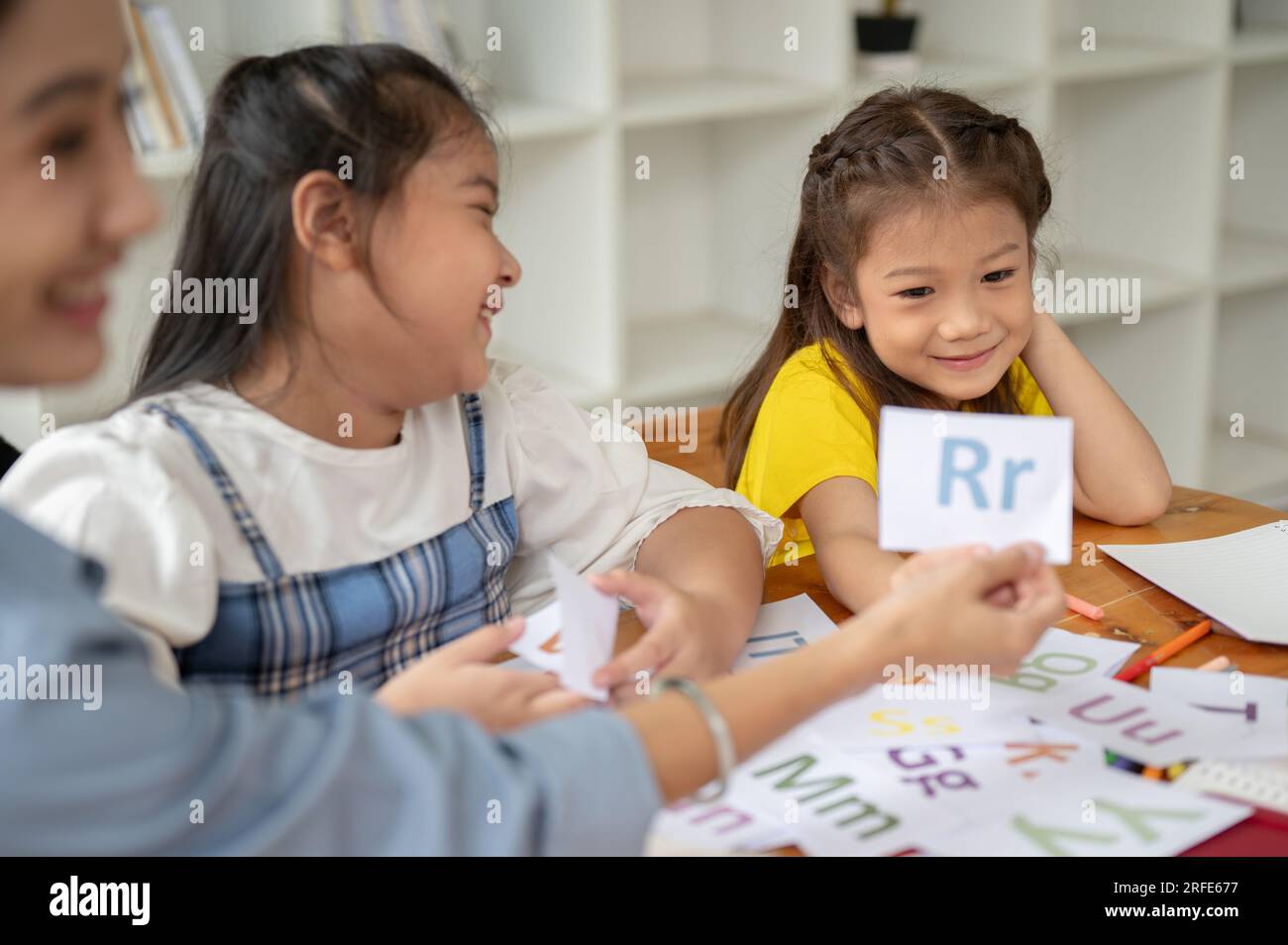 Alphabet flash cards hi-res stock photography and images - Alamy