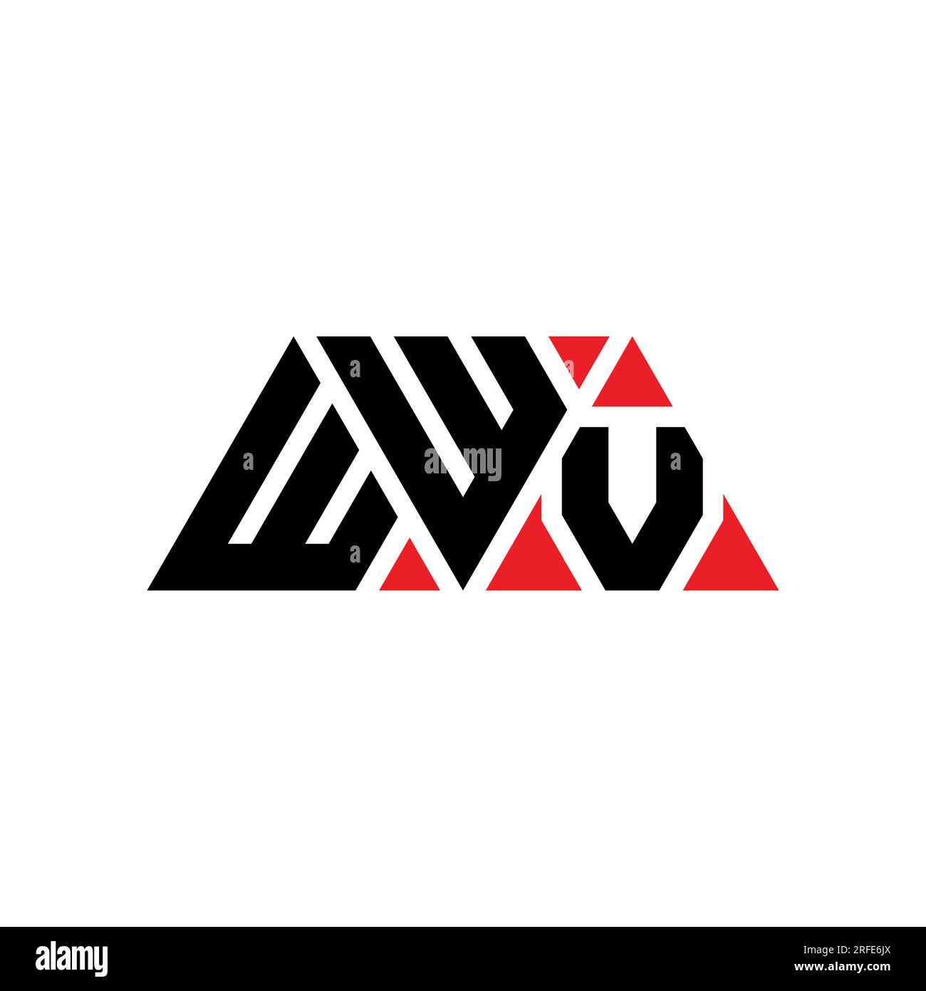 WWV triangle letter logo design with triangle shape. WWV triangle logo ...